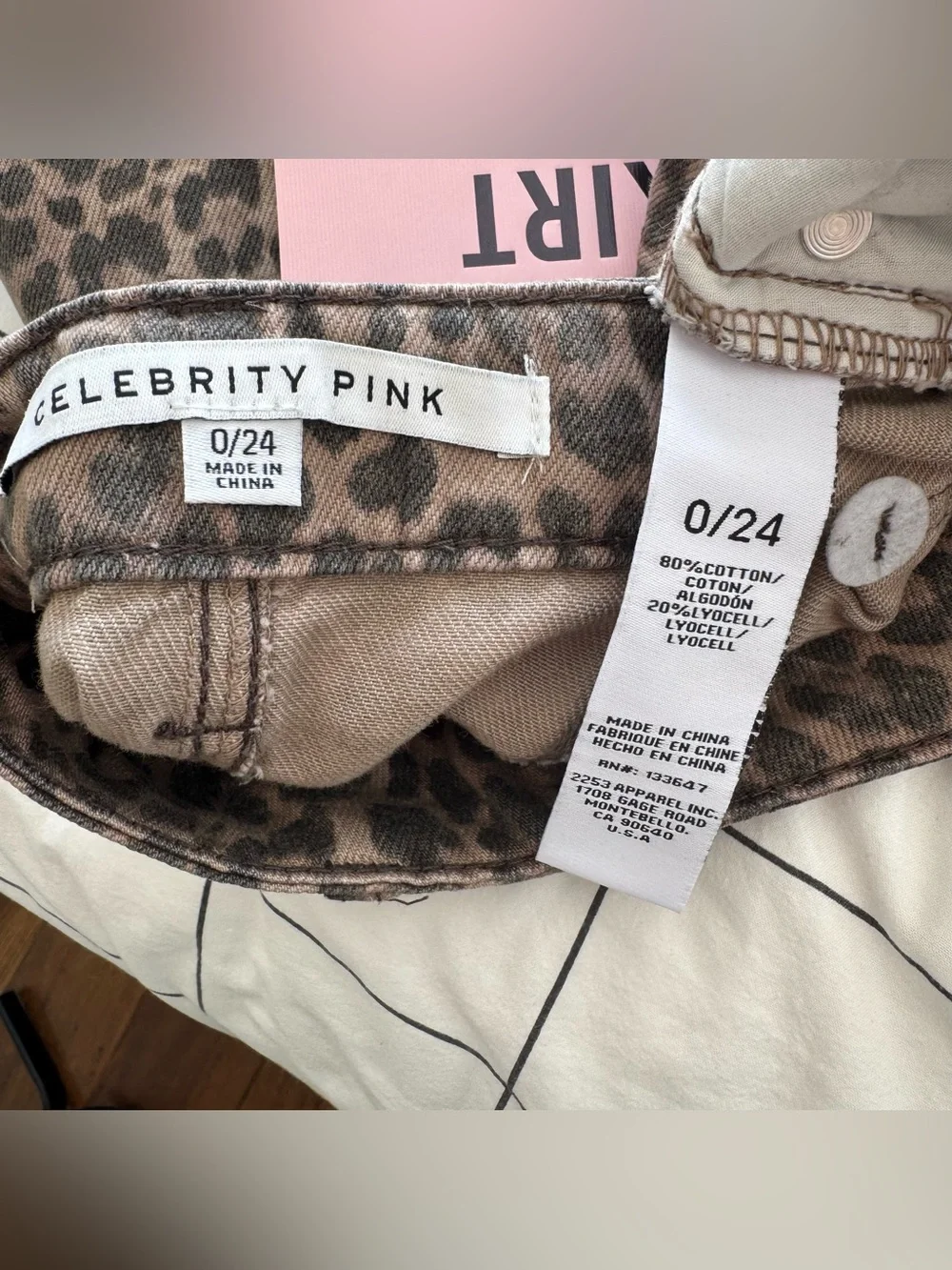 Celebrity Pink | Skirts | Celebrity Pink Taupe Brown Leopard Print Low ...